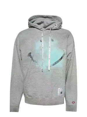 Mihara Yasuhiro Graphic Print Hoodie - Grey