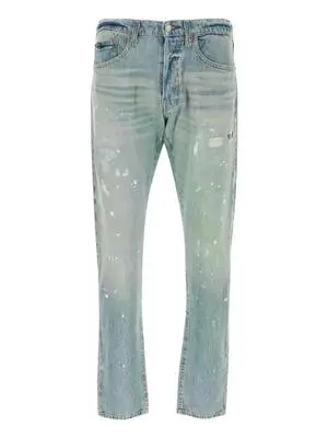 Polo Ralph Lauren Paint-splattered Straight Jeans - Blue
