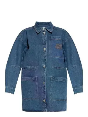 Munthe Denim Shirt Jacket - Blue