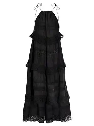 Munthe Tiered Dress - Black