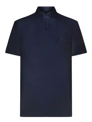 Giorgio Armani Cotton Polo Shirt - Blue