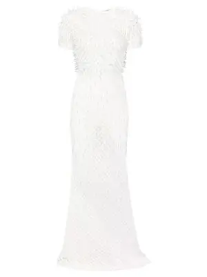 David Koma Knitted Maxi Dress - White