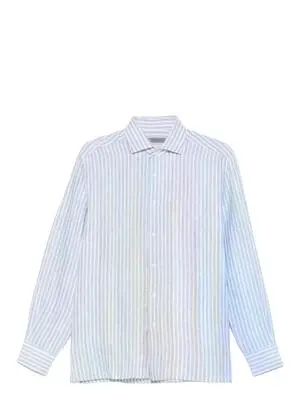 Corneliani Linen Shirt - Blue