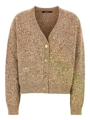 VERSACE Textured Button-Down Cardigan
