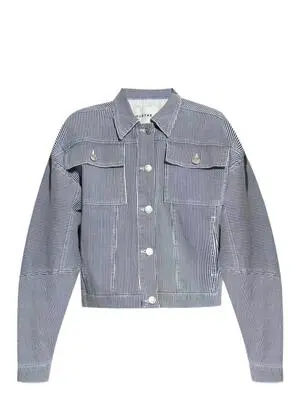 Munthe Striped Denim Jacket - Blue