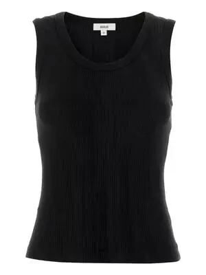 AGOLDE Ribbed Tank Top - Black