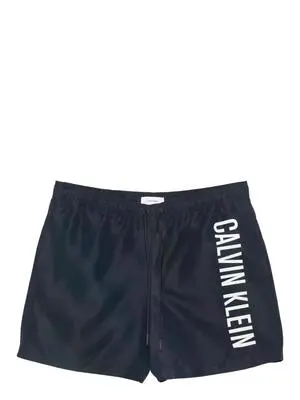 Calvin Klein Logo-print Swim Shorts - Blue