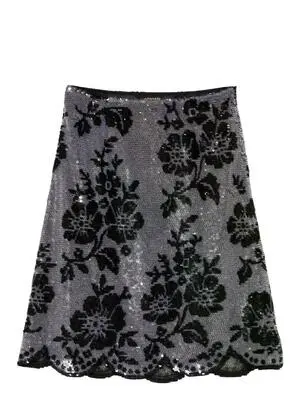 ASHISH Sequin Mesh Skirt