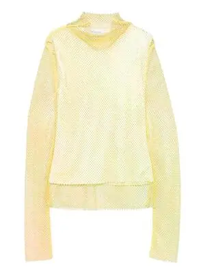 Sportmax Rhinestone-embellished Top - Yellow