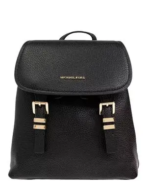 Michael Kors Textured Leather Backpack - Black