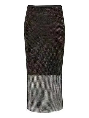 Sportmax Crystal-embellished Midi Skirt - Black