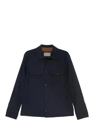 Corneliani Wool Shirt Jacket - Blue