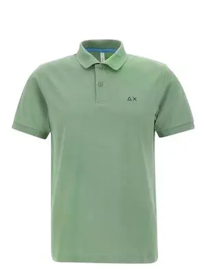 SUN 68 Logo-embroidered Polo Shirt - Green