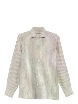 Corneliani Linen Shirt - Brown