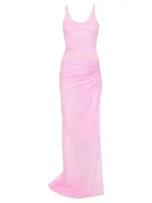 David Koma Mesh Gown - Pink
