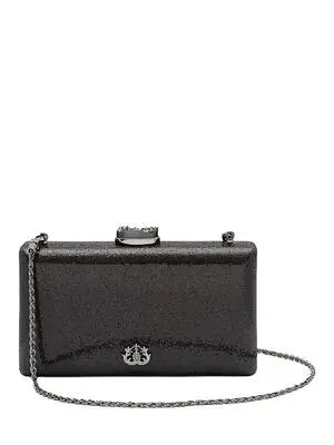 ISLA Eva Crystal-embellished Clutch - Black