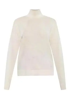 Munthe Merino-wool High-neck Sweater - Neutrals