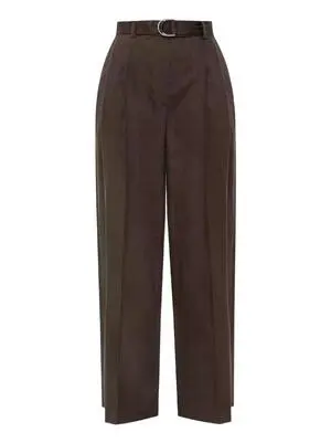Helmut Lang High-waisted Belted Trousers - Brown