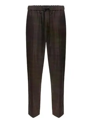 MAISON MARGIELA Checked Trousers - Brown