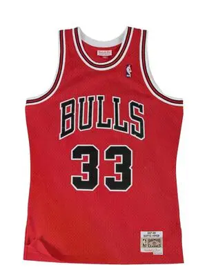 Mitchell & Ness Nba Swingman Road Jersey Bulls Tank Top - Red