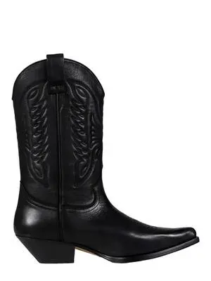 MAISON MARGIELA Leather Western Boots - Black