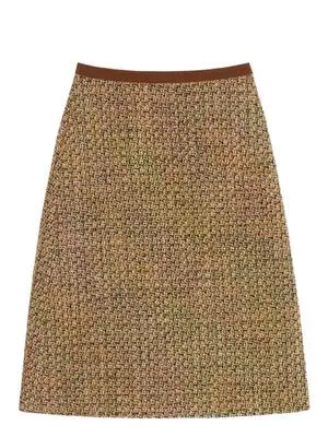 Valentino Garavani Herringbone Knit Pencil Skirt - Neutrals