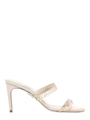 Rene Caovilla 90mm Chandelier Sandals - Neutrals