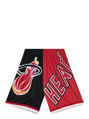 Mitchell & Ness Nba Miami Heat Big Face 5.0 Shorts - Black