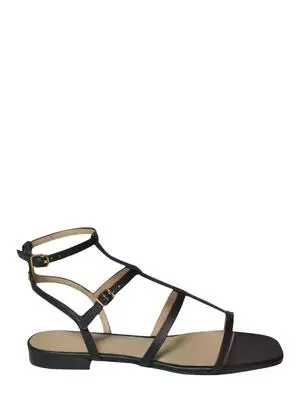 Ralph Lauren Everley Flat Sandals - Black