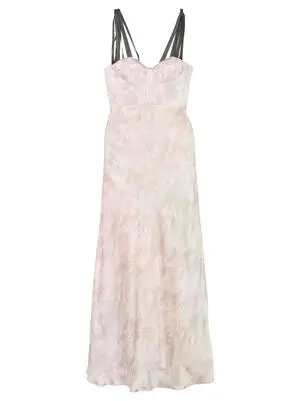 Pinko Satin Maxi Dress - Pink