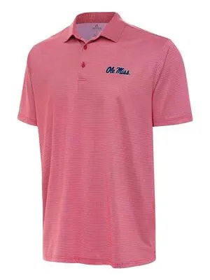 ANTIGUA Red/ Ole Miss Rebels Rings Polo - White