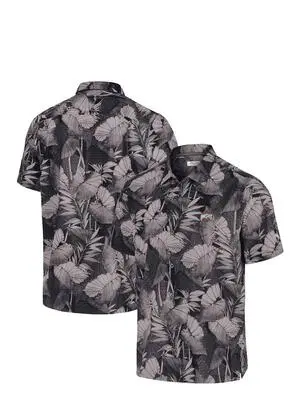 Tommy Bahama Ohio State Buckeyes Coast Nuevo Fronds Button-up Shirt - Black