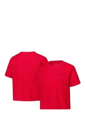 LEAGUE COLLEGIATE WEAR Georgia Bulldogs Clothesline Cotton Midi T-shirt - Red