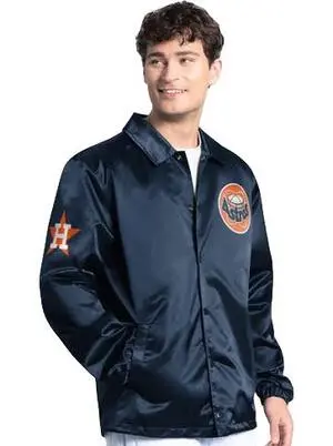STARTER Houston Astros Coaches Jacket - Navy