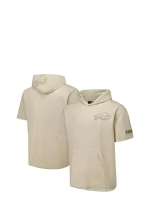 PRO STANDARD Buffalo Bills Neutrals Capsule Short Sleeve Pullover Hoodie - Tan