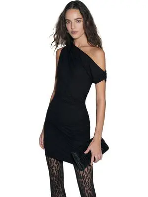 REFORMATION Belle Knit Mini Dress - Black