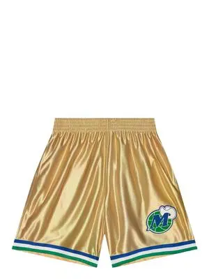 Mitchell & Ness Nba Dallas Mavericks 1998 75th Swingman Shorts - Gold