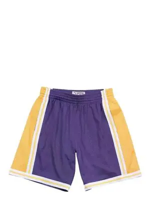 Mitchell & Ness Nba La Lakers 84-85 Swingman Road Shorts - Purple