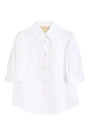 Valentino Garavani Puffed Sleeve Button-up Shirt - White