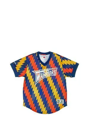 Mitchell & Ness Nba Golden State Warriors Wordmark T-shirt - Blue