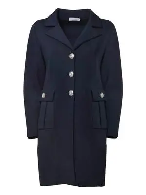 CHARLOTT Double-breasted Coat - Blue