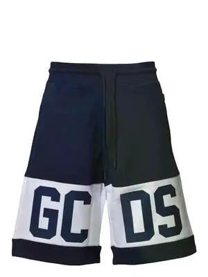 Gcds Logo-print Shorts - Blue