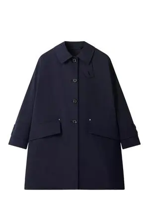 Mackintosh Humbie Buttoned-up Coat - Blue