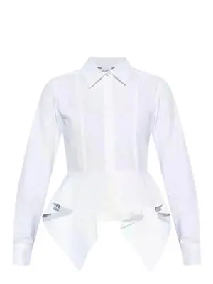 Max Mara Peplum Shirt - White
