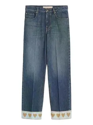 Valentino Garavani High-waisted Boyfriend Jeans - Blue