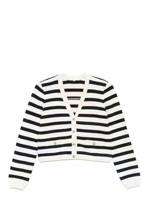 FRAME Striped Cardigan