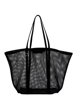 Attico Mesh Tote Bag - Black