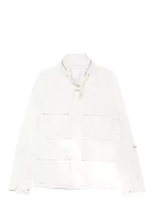 TEN C Zip-up Bomber Jacket - White