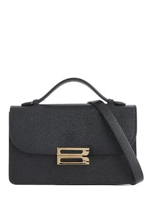 Victoria Beckham Dorian Mini Leather Cross-body Bag Black