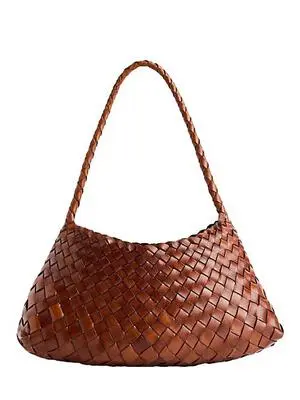Dragon Diffusion Rosanna Small Leather Top-Handle Bag Tan